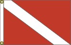 Diver Down Nylon Flag – Nauti Flags